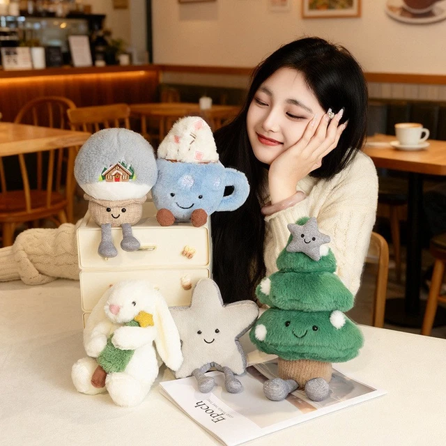 JC CHRISTMAS TREE Rabbit Star Snowball Plush Doll For Holiday Gift ...