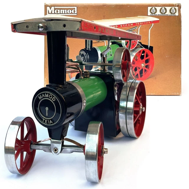 A VINTAGE MAMOD Te1A Live Steam Traction Engine Complete With Box ...
