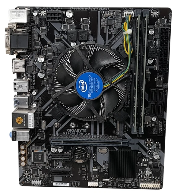 GIGABYTE H310M-S2H 2.0 Core i3-9100 8GB DDR4 (2 x 4GB) Motherboard CPU Bundle £74.99 - PicClick UK