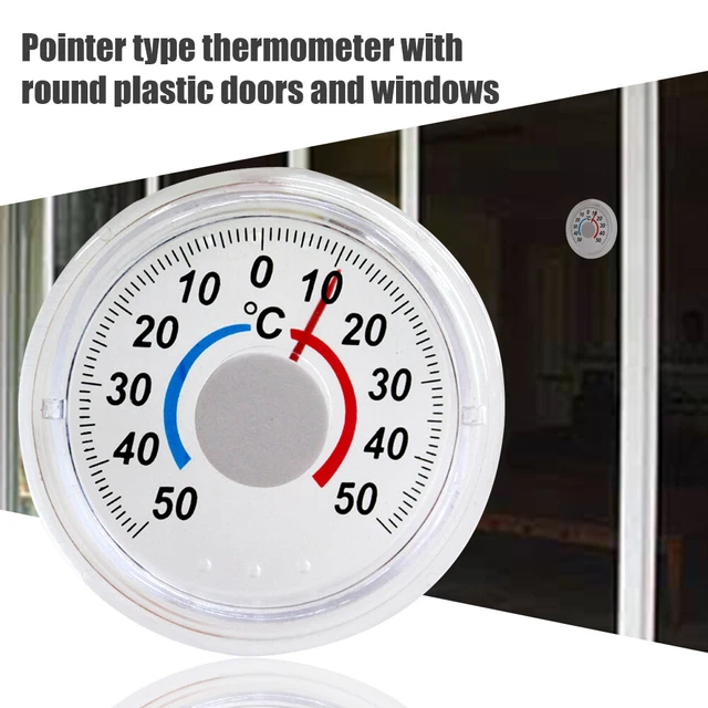 SELF MEASURING TOOL Window Thermometer Analog Outdoor Temperature Gauge ...