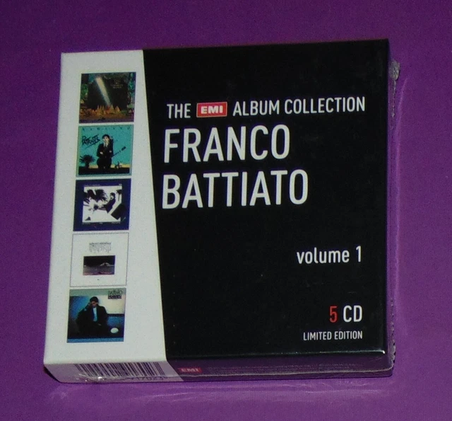 FRANCO BATTIATO. THE Emi Album Collection. Raro Limited Box 5 Cd ...