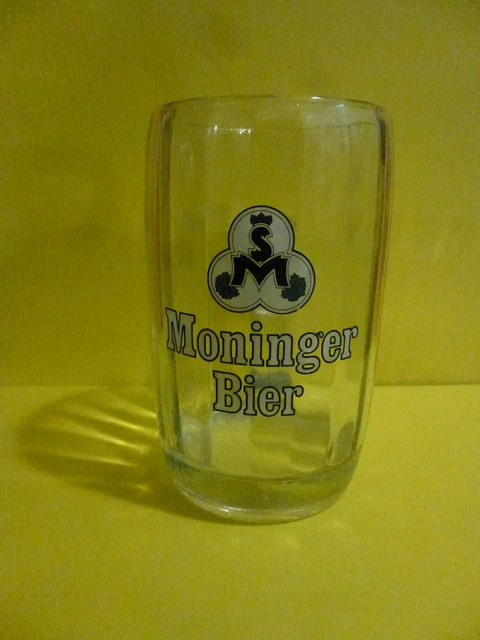 RARITÄT ÄLTERES BIERGLAS Sammlerglas Krug von Moninger Bier 0,25l EUR 6 ...