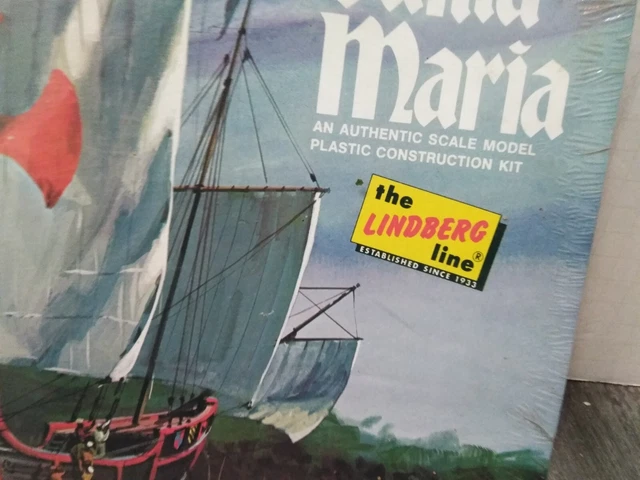 VINTAGE 1974 LINDBERG Line Products Inc Modell Santa Maria Segelboot ...