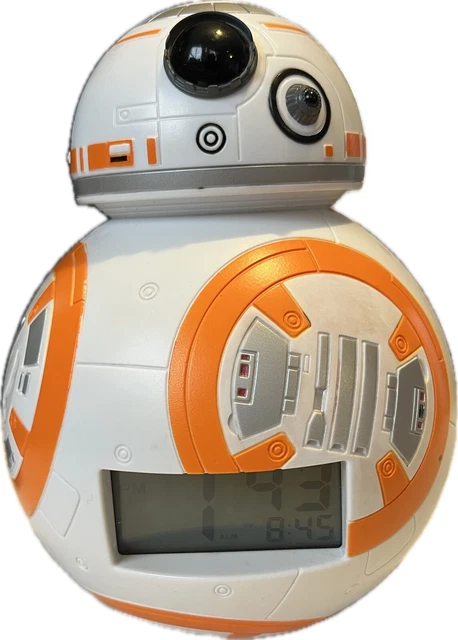 BULB BOTZ STAR Wars BB8 Light Up Alarm Clock LCD Display 12/24hr $26.28 ...