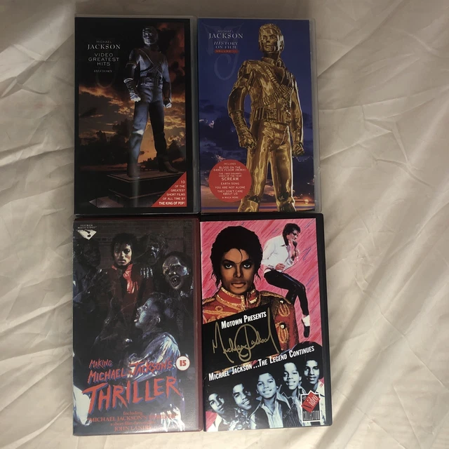 MICHAEL JACKSON'S VHS Collection THRILLER History I & II Motown ...