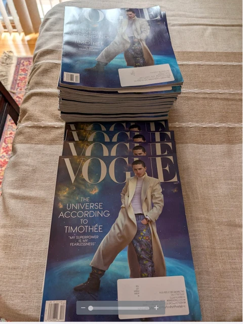 VOGUE MAGAZINE TIMOTHEE Chalamet - December 2025 - All 4 copies! $9.73 ...