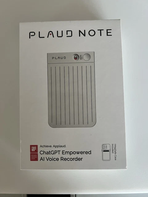 PLAUD NOTE AI Voice Recorder 64GB w/Case ChatGPT Powered 112 Languages ...