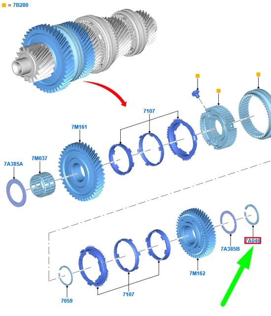 FORD FIESTA MK7 Transmission Output Shaft Retainer 2116259 NEW GENUINE ...