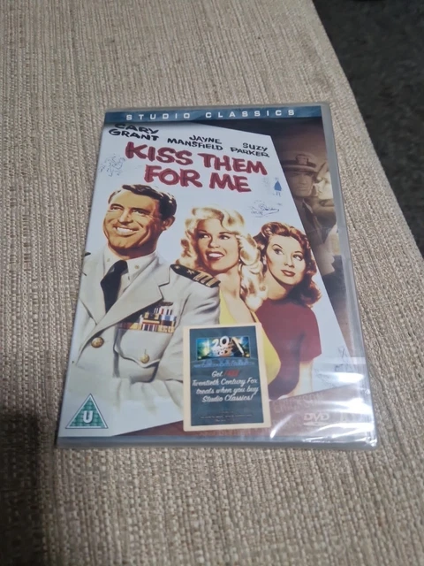 KISS THEM FOR Me - sealed/new UK Region 2 Dvd - Cary Grant Jayne ...