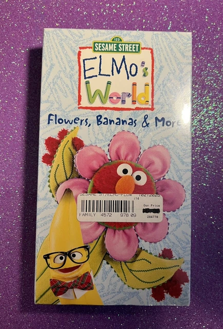 ELMO'S WORLD - Flowers, Bananas & More VHS 2000 **SEALED NEW** $31.71 ...