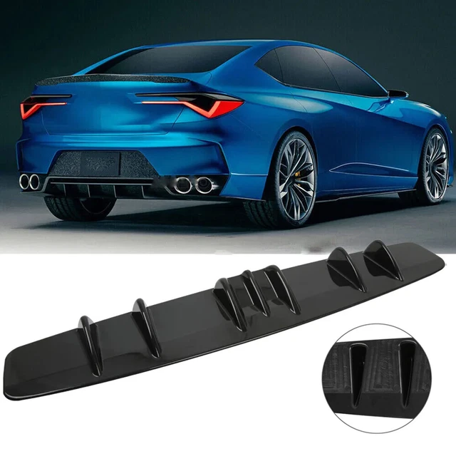 CAR REAR BUMPER Lip Diffuser Canard Lower Splitter For Acura TL TLX ILX ...