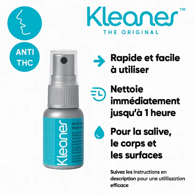 KLEANER SPRAY 30ML Nettoyant Anti-THC - Test Salivaire - Flacon ...