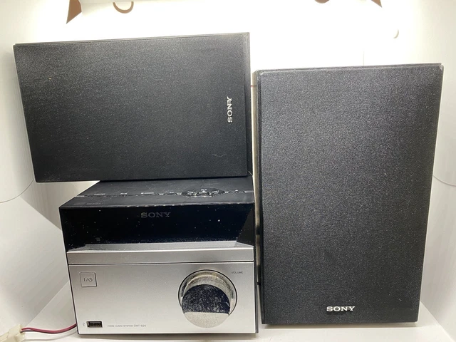 SONY CMT-S20B COMPACT Stereo HI FI CD Player DAB USB Black Tested Audio ...
