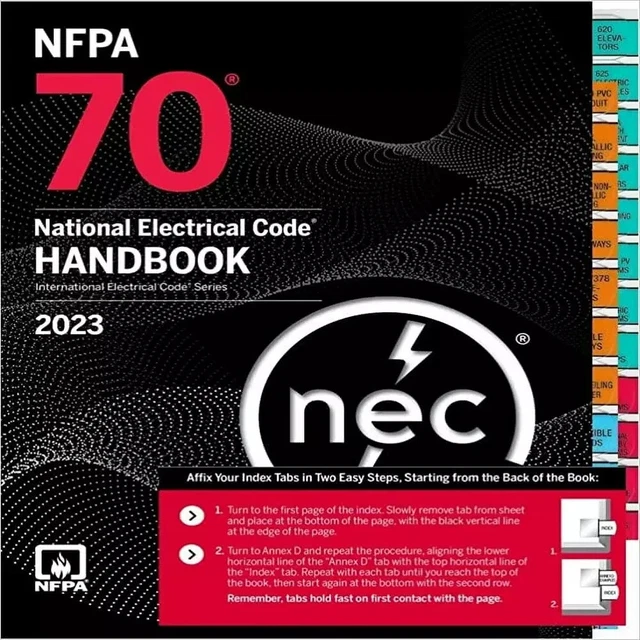 NFPA 70, NATIONAL Electrical Code Handbook, 2023 Edition, with Tabs ...