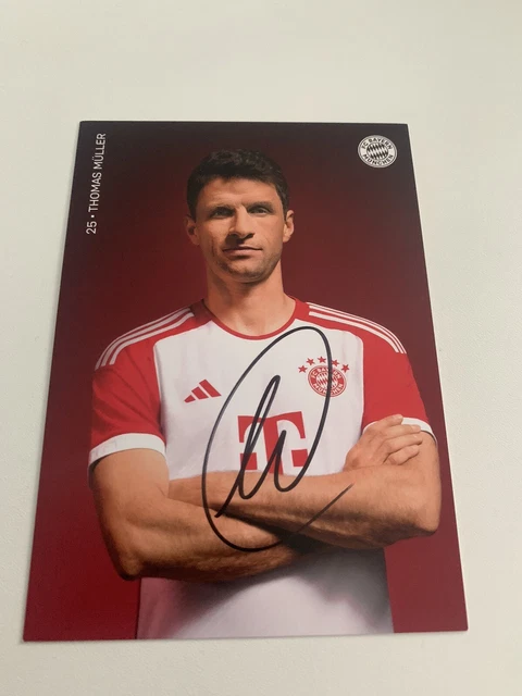 AUTOGRAMMKARTE VON THOMAS Müller FC Bayern München 2023/2024 23/24 EUR 8,83 - PicClick DE