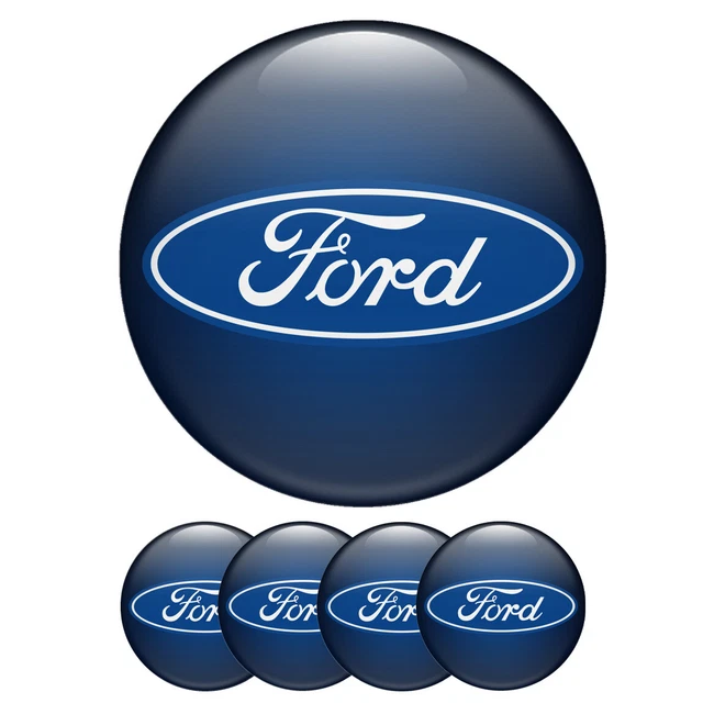 4ST AUFKLEBER FORD Logo für Radkappen Nabendeckel Felge Silicone ...