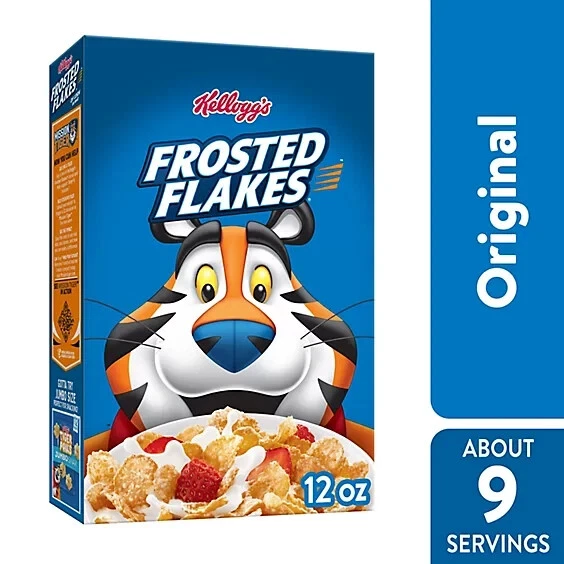 KELLOGG'S FROSTED FLAKES Original Breakfast Cereal, 12 oz £8.63 ...