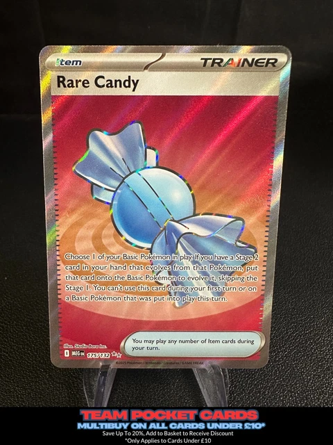 RARE CANDY 175/132, Mega Evolution, Pokemon, NM £4.89 - PicClick UK