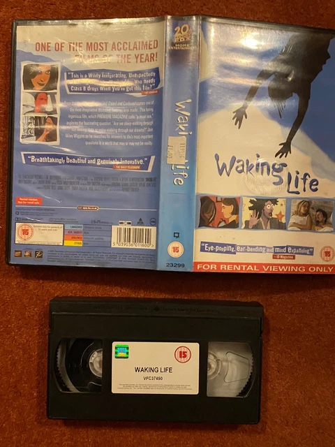 WAKING LIFE RICHARD Linklater VHS Video Ex Rental large case part ...