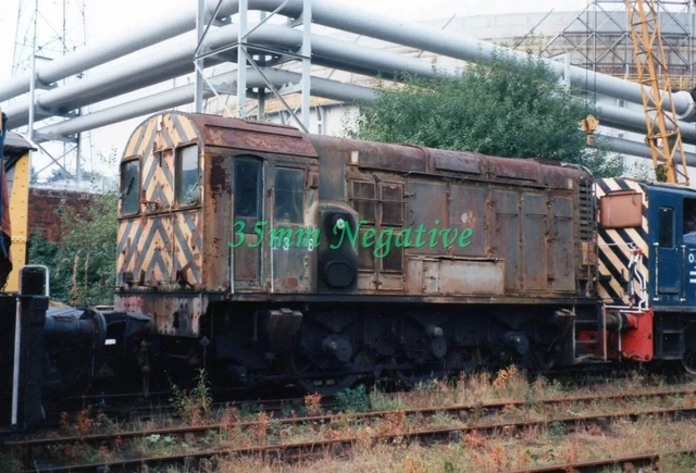 BRITISH RAILWAYS CLASS 08 DIESEL LOCOMOTIVE SHUNTER D3436 35mm NEGATIVE ...