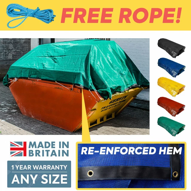 HEAVY DUTY SKIP Net Covers All Sizes + Custom Sizes Made To Measure ...