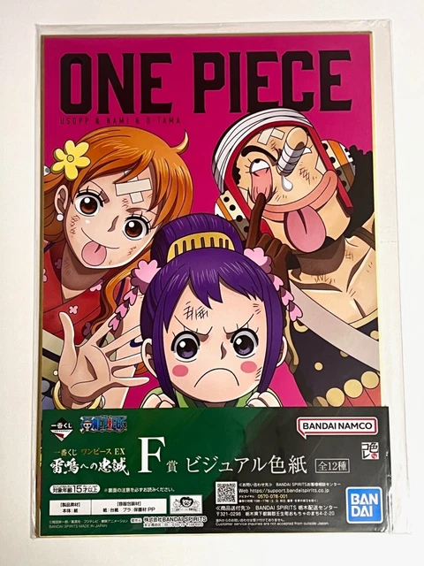 ONE PIECE ICHIBAN Kuji Visual Shikishi Nami Usopp Otama Bandai Art EUR ...