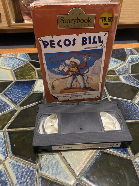 RARE PECOS BILL 1988 VHS The Storybook Classics Video Tape Clam Shell ...