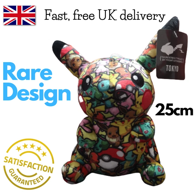 RARE PIKACHU PLUSH Pokemon Soft Toy Collectable 25cm Plushie Unique ...