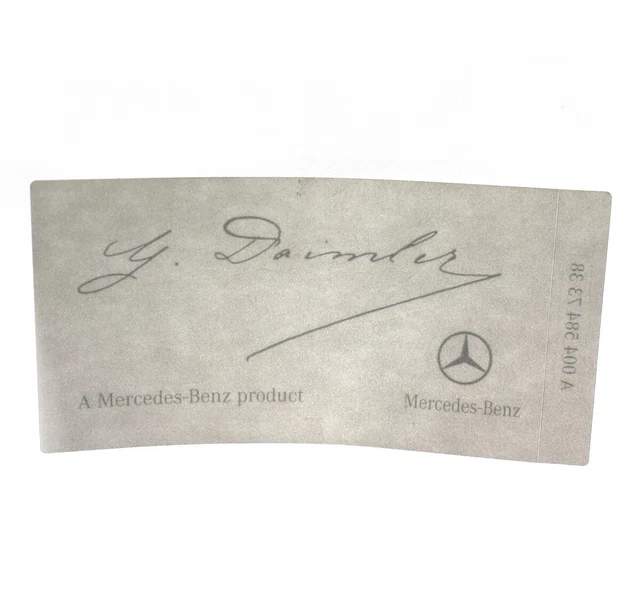 MERCEDES-BENZ G DAIMLER Signatur Aufkleber Glas Windschutzscheibe ...