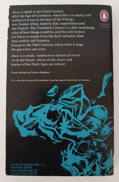 DAVY BY EDGAR Pangborn Vintage Penguin Science Fiction 1969 EUR 19,12 ...