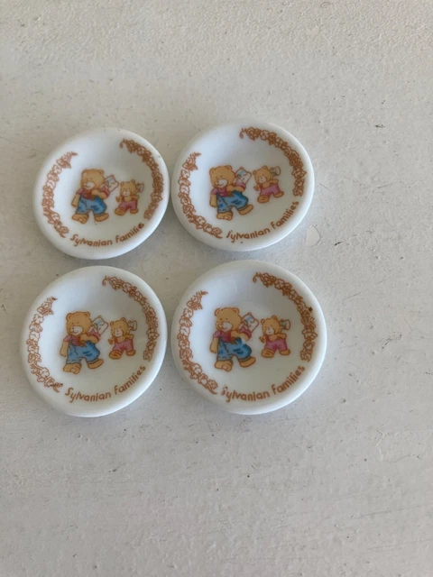 **SYLVANIAN CHINA PLATES X 4** £5.44 - PicClick UK