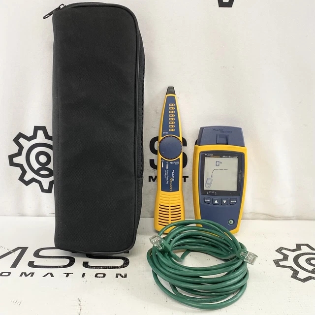 FLUKE NETWORKS MICROSCANNER 2 Cable MS2-100 Verifier Tester ItelliTone ...