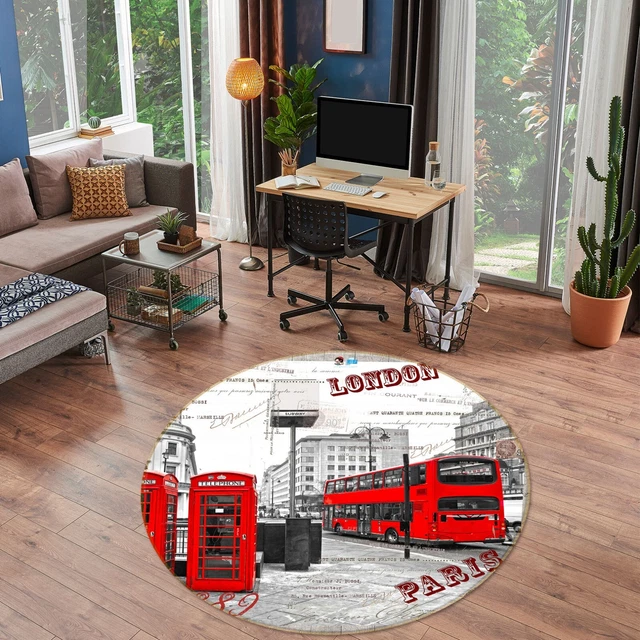 3D RED LONDON Bus ZHUB2697 Game Non Slip Rug Mat Photo Carpet Ann £47. ...
