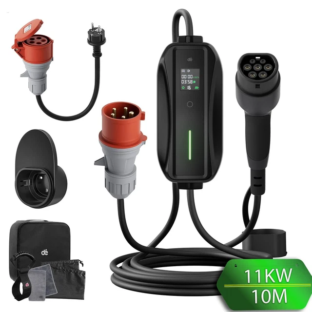 MOBILE WALLBOX/LADESTATION 11KW [3-phasig|10m|6-16A] EV Ladekabel SKODA ENYAQ EUR 239,95 ...