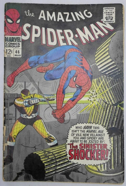 AMAZING SPIDER-MAN #46 1st Appearance of Shocker Marvel Comics (1966 ...