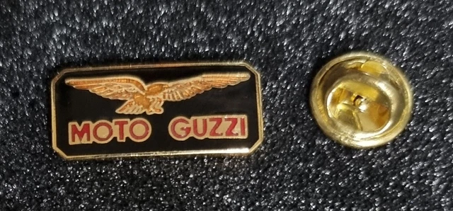 MOTO GUZZI ÉPINGLETTE Logo Émaillé Doré - Dimensions 23x11mm EUR 10,58 ...