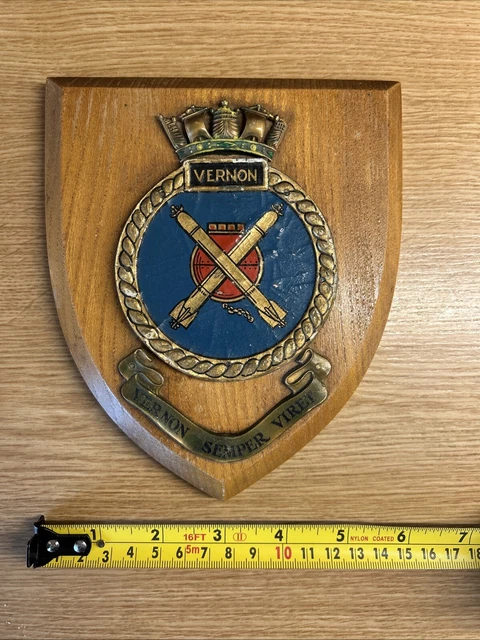 HMS VERNON Stone Frigate Ww2 Royal Navy Plaque £20.00 - PicClick UK