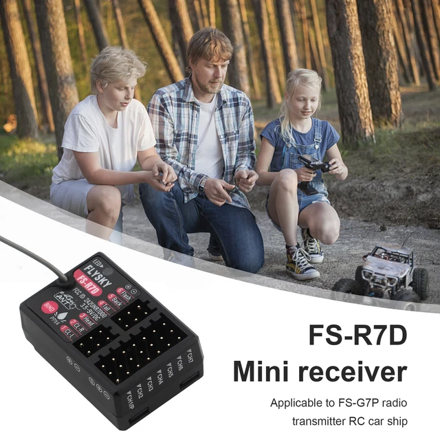 FLYSKY RC TRANSMITTER Receiver 2.4GHz FS-R7D for FS-G7P RC Car Boat ...