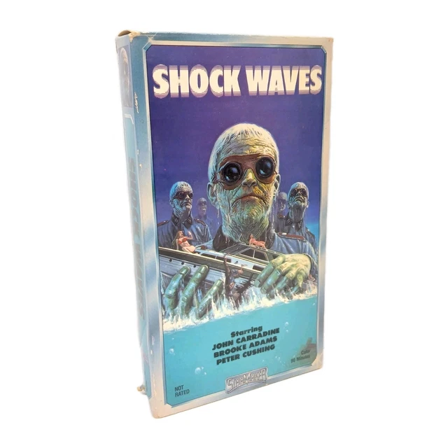 SHOCK WAVES 1976 VHS Tape 1989 StarMaker Peter Cushing 70s Zombie ...