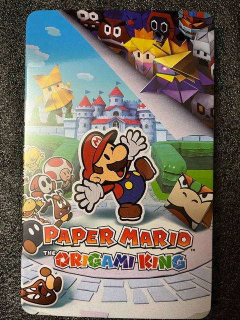 PAPER MARIO THE Origami King Nintendo Switch CUSTOM Steelbook Case (NO ...