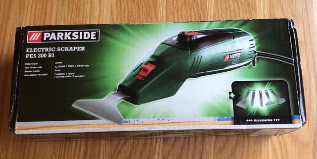 PARKSIDE ELECTRIC SCRAPER PES 200 A1.includes 5 attachments 200w £29.99 ...