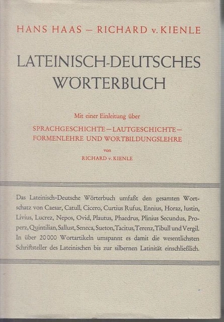 LATEINISCH-DEUTSCHES WÖRTERBUCH. MIT einer EInleitung über ...