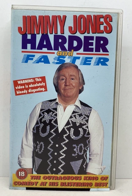 JIMMY JONES HARDER And Faster Stand Up Comedy Vhs Video - Excellent £5. ...