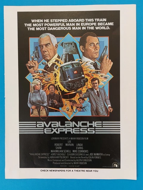AVALANCHE EXPRESS - Lee Marvin - Robert Shaw - Original 1979 Movie ...
