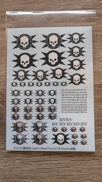 WARHAMMER 30K 40K Horus Heresy Death Guard Vehicle Decals $12.00 ...