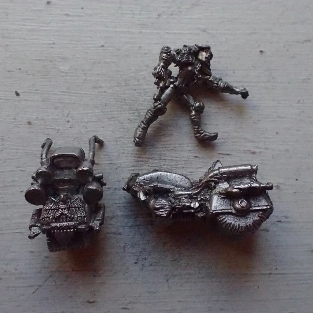 CITADEL WARHAMMER 80S JD1 Judge Dredd Judge Anderson on Lawmaster Bike ...