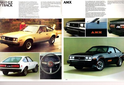1980 AMC BROCHURE/CATALOG with Color Chart: AMX,SPIRIT,PACER,CONCORD ...