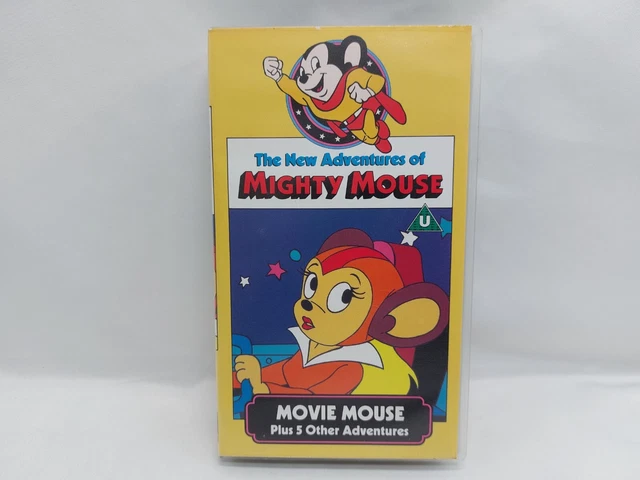 THE NEW ADVENTURES of Mighty Mouse - Movie Mouse Colour VHS Video £10. ...