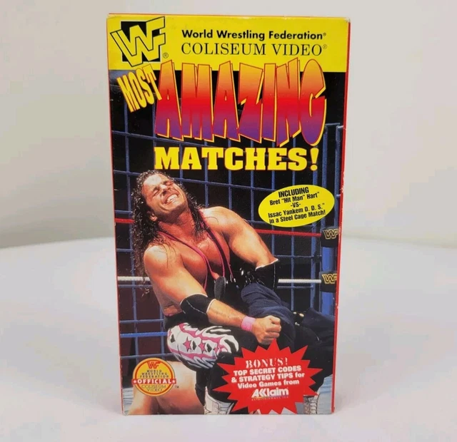 WWF MOST AMAZING Matches WWE Wrestling VHS 1996 Coliseum Bret Hart Undertaker £7.44 - PicClick UK