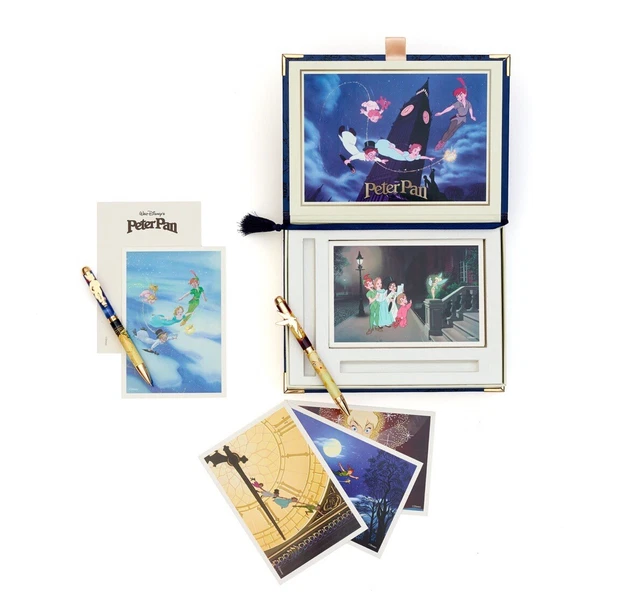 DISNEY STORE PETER Pan 30 Postcards and 2 Pens Set Stationery Book ...